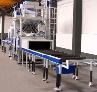 China Q69 Steel Profile Roller Conveyor Industrial Sand Blasting Machine Compact Structure for sale