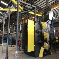 China Hook Type Industrial Shot Blasting Machine For Surface Cleaning Customized Color for sale