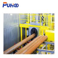 China Surface Treatment Steel Pipe Shot Blasting Machine Pass Through Environmental Friendly for sale