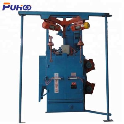 China Electric Fuel Double Hook Type Shot Blasting Machine With Compact Structure for sale