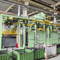China Surface Cleaning Hanger Shot Blasting Machine / Hook Shot Blasting Machine for sale