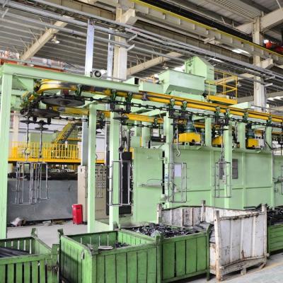 China Surface Cleaning Hanger Shot Blasting Machine / Hook Shot Blasting Machine for sale