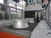China Auto Parts Abrasive Blasting Equipment Wire Mesh Belt Pass Through Type Shot blasting machine for sale