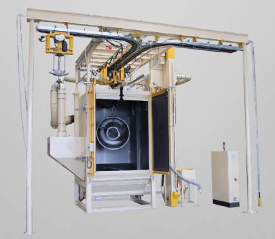 China Electric Fuel Airless Hook Type Shot Blasting Machine Customized Color for sale