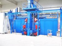 China Chain Conveyor Type Hanger Shot Blasting Machine For Lpg Gas Cylinder for sale