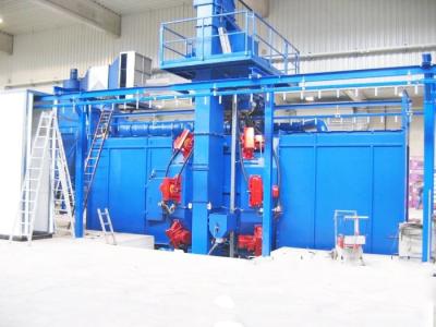 China Chain Conveyor Type Hanger Shot Blasting Machine For Lpg Gas Cylinder for sale