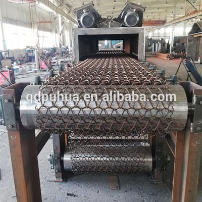 China Mesh Belt Stone Cleaning Shot Blasting Equipment Pass Through Abrasive Blasting Equipment for sale