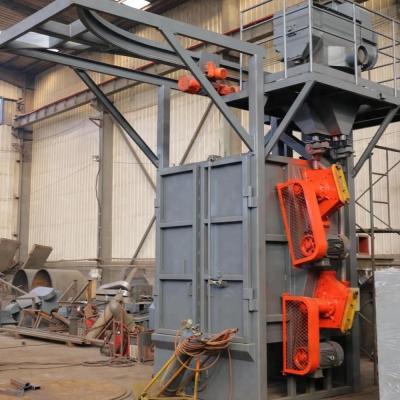 China Hook Type Lpg Cylinder Steel Shot Blasting Equipment Customized Color Electric Fuel for sale