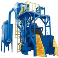 China Roller Rubber Tumble Shot Blasting Machine Container Loading Compact Structure for sale