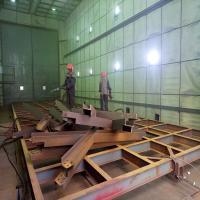 China Rust Removal Sandblasting Booths Equipment Painting Room Environmental Protection for sale