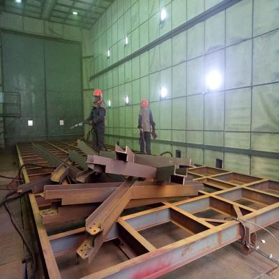 China Rust Removal Sandblasting Booths Equipment Painting Room Environmental Protection for sale