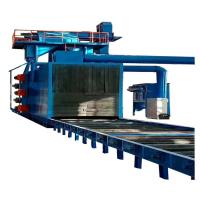 China Steel Plate ZGMn13 H Beam Sand Blasting Machine for sale