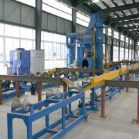 China Outer Wall Roller Conveyor Steel Pipe Shot Blasting Machine for sale