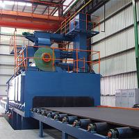 China 1.5m/min Roller Conveyor Shot Blasting Machine For Aluminum for sale