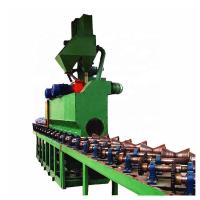 China 7000m3/H 1.0m/Min Steel Pipe Shot Blasting Machine for sale