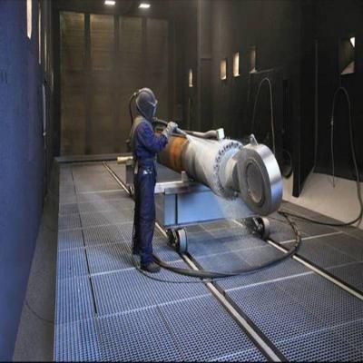 China Electrostatic Painting Sa2 60m3/Min Sand Blasting Room for sale