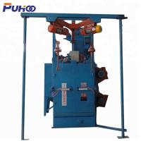 China Double Type Hook Shot Blasting Machine Steel Plate For Brake Pad Rims for sale