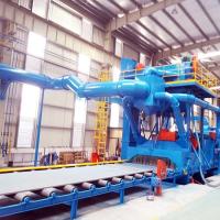 China H Beam Rust Remove 1.21 M/S Roller Conveyor Shot Blasting Machine for sale