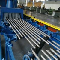 China 76m/S SPMn13 4x250 Kg/Min Steel Pipe Shot Blasting Machine for sale