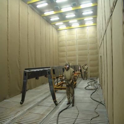China Abrasive Sand Blasting Room Shot Blasting Chamber Abrasive Blasting Cabinet For Sale for sale