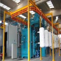 China Q38  Lpg Gas Cylinder CE Hanger Type Shot Blasting Machine for sale