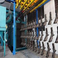 China Q38  Lpg Gas Cylinder CE Hanger Type Shot Blasting Machine for sale