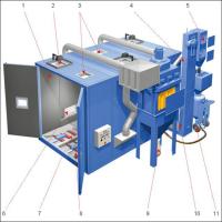 China 7*3.5*2.5m Automatic Recycling Sand Blasting Room / Shot Blasting Booth for sale