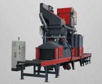 China Shot Blasting Machine For Clean Cuplock Scaffolding System Like Ledger , Base Jack , U Head , Frame for sale