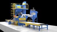China Steel Profiles H Beam Shot Blasting Machine Abrator Surface Cleaning for sale