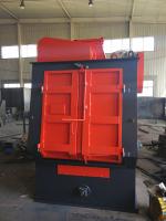 China Automatic Rubber Tracked Type Shot Blasting Machine Rubber Belt Tumble Shot Blasting Machine for sale