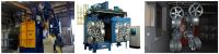 China Hook Shot Blasting Machine For Gas Bottle And Cylinders Cleaning for sale