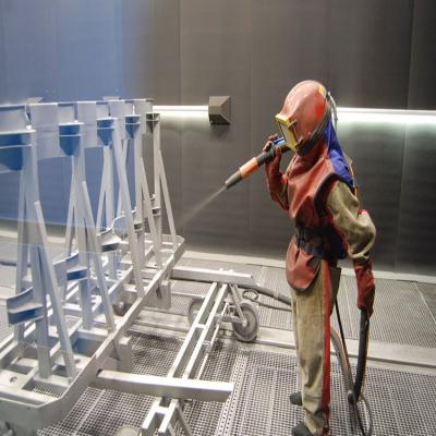 China Scraper Recovery System Shot Blasting Room For Steel And Alloy Surface Cleaning for sale