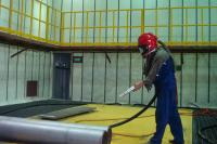 China Fully Automatic Recovery Type Sand Blast Room Air Tank For Blasting for sale