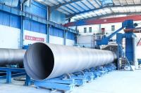 China ASTM A795 Grade SSAW Steel Pipe with Beveled Ends and 6mm 25mm Thickness Range Up To 1 for sale
