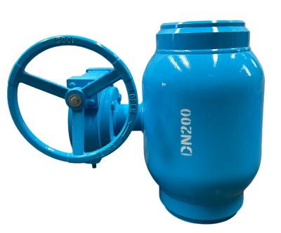 China Class 150 Class 1500 Pressure Rating Butt Welded Ball Valve Suitable for Gas Medium Applications for sale