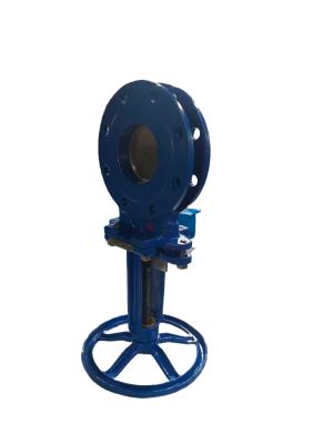 China Self-Cleaning Knife Gate Valve for Demanding Applications Cast Iron Ductile Iron Cast Steel Stainless Steel for sale
