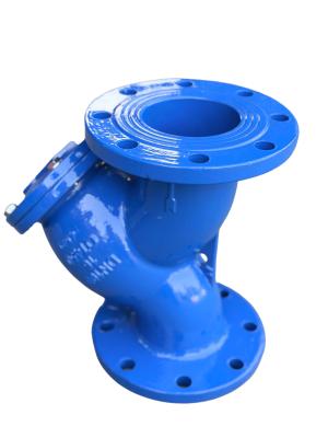 China Water Treatment Pn16, Epoxy-Coated Ductile Iron, Y-Type Strainer with  Flange for sale