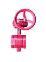 China Manual Handlebar Control Fire Protection Clamp Wafer Type Butterfly Valve for sale