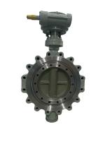 China API 609 ASME B16.34 Stainless Steel CF8 CF8m  Wafer Lug Flanged Triple Offset Butterfly Valve for sale