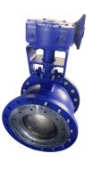 China API Casting Steel Wcb CF8 Pneumatic V-Type Flange Ball Valve for sale