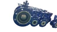 China API Casting Steel Wcb CF8 Pneumatic V-Type Flange Ball Valve for sale