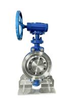 China Butterfly Valve Pn16 DN150-DN1800 Double Flange Double Eccentric Soft Sealed BS5163 for sale