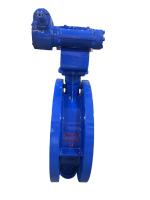 China Premium Stainless Steel Flanged Butterfly Valve with Turbine Head for sale