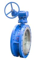 China Premium Stainless Steel Flanged Butterfly Valve with Turbine Head for sale