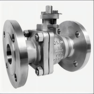 China Flanged ball valve floating ball valve Q41F manual 304L stainless steel ball valve for sale