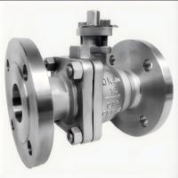 China Manual 304L stainless steel ball valve, two-piece soft seal floating ball valve Q41F flange ball valve for sale