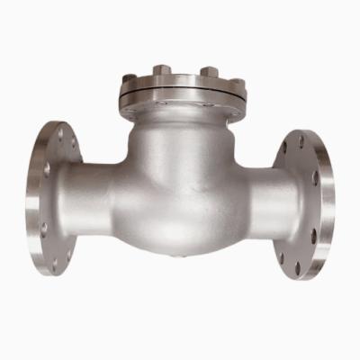 China 316 Stainless Steel Flange Check Valve with Low Temperature Resistance for Industrial Applications for sale