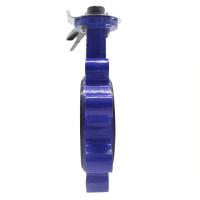 China Manually operated wafer-type butterfly valve with rubber soft seal for hydraulic systems and irrigation. for sale