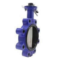 China Manually operated wafer-type butterfly valve with rubber soft seal for hydraulic systems and irrigation. for sale