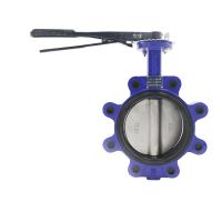 China Manually operated wafer-type butterfly valve with rubber soft seal for hydraulic systems and irrigation. for sale